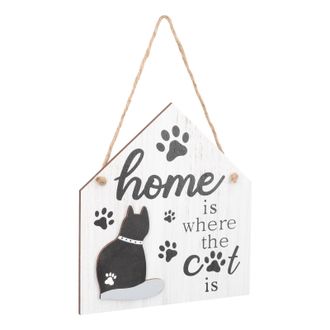 Pretyzoom Wandbehang Haust&uuml;rschild mit Hundemarke Rustikale H&auml;ngende Dekoration f&uuml;r Zuhause und Haustierfreunde