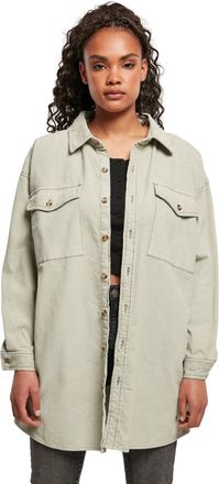 Urban Classics Damen Hemd Ladies Long Corduroy Overshirt softsalvia 4XL
