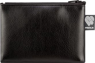 PP-Berlin Etui Klein, Kunstleder schwarz, Mini, Vegan, Handgen&auml;ht in Berlin Geldb&ouml;rse f&uuml;r Kinder Damen, Herren, Unisex