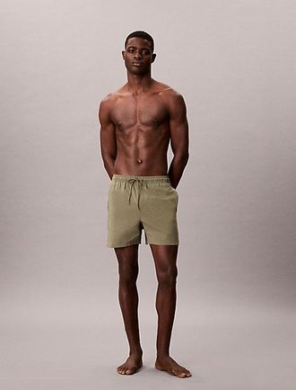 Calvin Klein Core Solid Badehose - Deep Lichen Green - Herren - 2XL