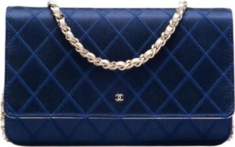 Chanel Pre-owned Wallet on Chain - Femme - Pre-owned - Bleu - Taille: ONE Size