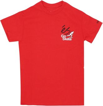 eS Rotes Skate Tee Kurzarm T-shirt - - Tops - Herren - Rot - S