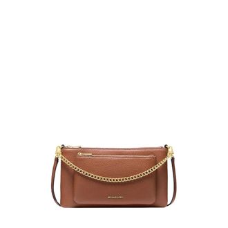Michael Kors Jet Set Medium Crossbody Bag zum Umh&auml;ngen aus genarbtem Leder - - Bags - Damen - Braun - ONE SIZE