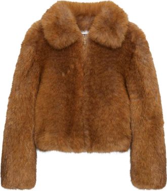 Msgm Jacke mit Reißverschluss - Braun