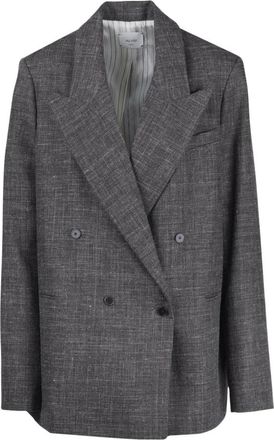 Alysi Satinblazer - - Jackets - Damen - Grau - M