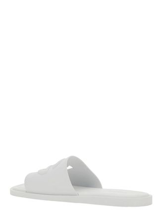 Dolce & Gabbana Mens Sandals Slip-On White Rubber