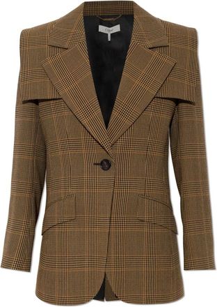 Chlo&eacute; Blazer en laine avec &eacute;charpe d&eacute;tachable - Femme - Vestes - Brun - Taille: 40 FR