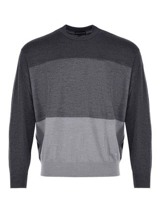 Emporio Armani Pull Col Rond - Gris