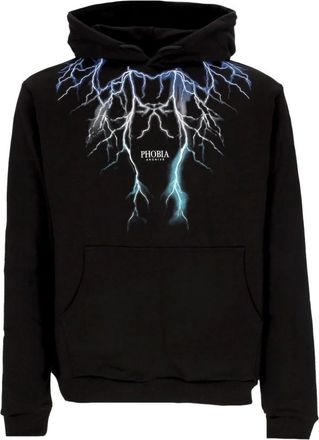 Phobia Archive Homme, Sweatshirts et sweats &agrave; capuche, Noir, Taille: L Lightning Sweat &agrave; capuche