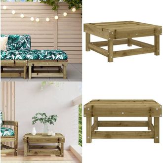 vidaXL Gartenhocker Kiefernholz Imprägniert - Gartentisch - Gartenstuhl - Gartenlounge - Holzmobiliar - Gartenmöbeln - Home & Living