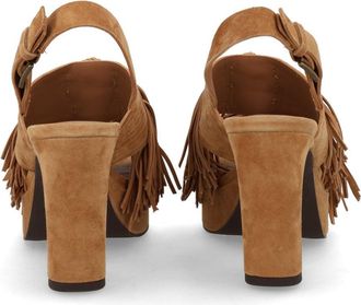 Ash Heeled Sandal - Beige