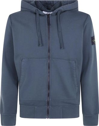 Stone Island Homme, Sweatshirts et sweats &agrave; capuche, Bleu, Taille: 2XL Zip-throughs