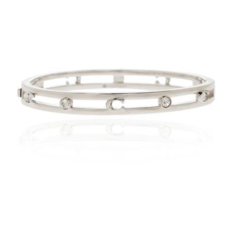 Coach Femme, Accessoires, Gris, Taille: ONE Size Signature C Open Bangle Bracelet