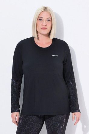 Ulla Popken Longsleeve Funktionsshirt Classic Rundhals Langarm recycelt