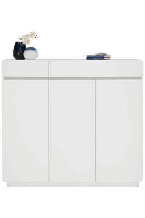 SoBuy Schuhschrank Hoch Weiß, Schuhkipper mit 3 Klappen und 6 ...