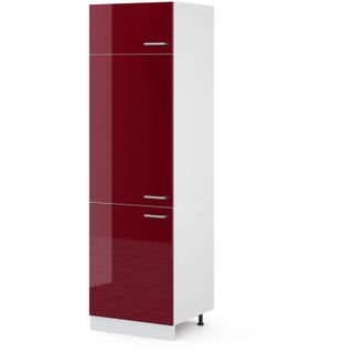 Vicco Armoire pour frigo R-Line, Rouge bordeaux Haute brillance, 60 cm