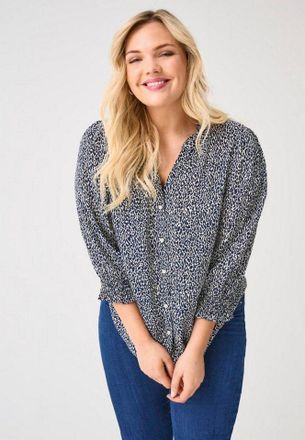 Only Carmakoma Druckbluse CARRAYA 3/4 SHIRT WVN NOOS