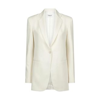 Dondup Regular-Fit Einreiher-Blazer - - Jackets - Damen - Wei&szlig; - M