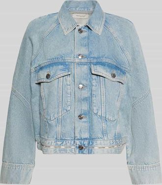 Calvin Klein Jeans Regular Fit Jeansjacke aus reiner Baumwolle mit Logo-Tape