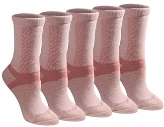 Dickies Damen Ultimate Full Cushion Plush Crew Socken, Rosa Comfie (5 Paar), M