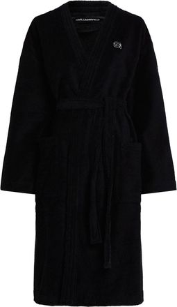 Karl Lagerfeld Ikon Bademantel - Schwarz