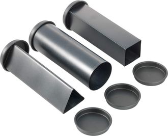 RBV BIRKMANN 210189, Easy Baking, Partybrot-Backröhren, 3-teilig, geometrische Formen