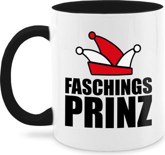 Shirtracer Tasse Tassen 325ml - Karneval & Fasching - Faschingsprinz - 325 ml - Schwarz - karnevalstasse fasching- köln faschingstasse carnevale fasnetbecher kar