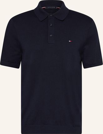 Tommy Hilfiger Strick-Poloshirt blau