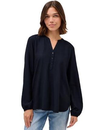Cecil 3412041 Tunique de Couleur Unie, Urban Dark Blue, XL Femmes