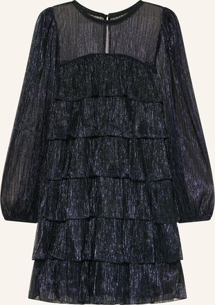 Phase Eight Cocktailkleid Nika Mit Glitzergarn Und Volants blau