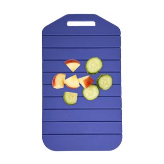 Generico Schneidebrett aus Silikon, faltbar, tragbar, flexible Schneidematte, doppelseitig, antihaftbeschichtet, rutschfest, K&uuml;chenschneidebrett, f&uuml;r Zuhause, 