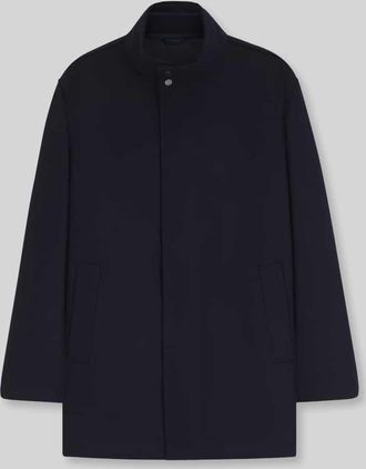 HUGO BOSS Mantel aus Wolle mit Kaschmir-Anteil mit Stehkragen