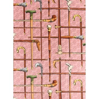 Dr&ocirc;le de Monsieur Foulard Cannes imprim&eacute; en soie