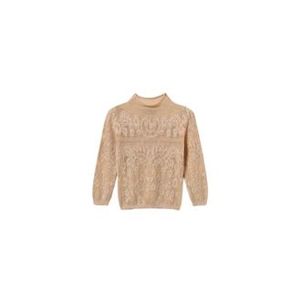 Twinset Jacquard Rollkragenpullover - - Knitwear - Damen - Beige - M