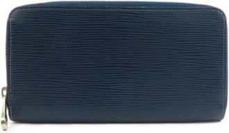 Louis Vuitton unisex, Pre-owned, Bleu, Taille: ONE Size Portefeuille en cuir vintage Pre-owned