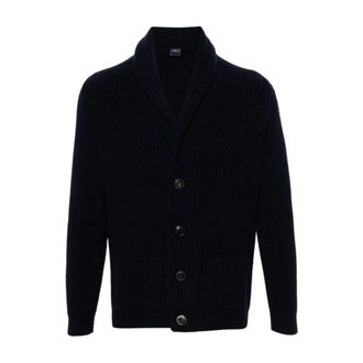 Fedeli Terminillo Cardigan - - Knitwear - Herren - Blau - XS