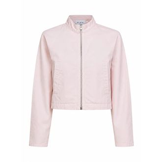 Alaia Cropped Cotton Jacket - - Jackets - Damen - Rosa - S