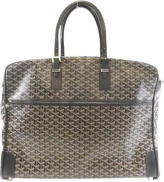 Goyard unisex, Pre-owned, Noir, Taille: ONE Size Sac de voyage vintage en toile Pre-owned