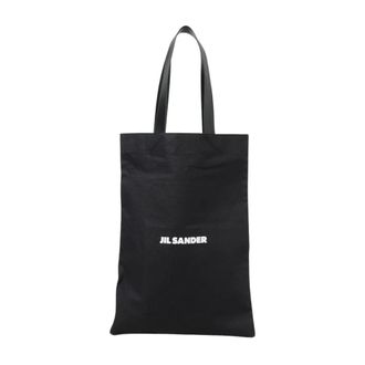 Jil Sander Leder Henkel Tote Bag - - Bags - Damen - Schwarzk - ONE SIZE