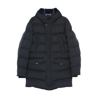 Kired Kired, Homme, Manteaux, Bleu, Taille: XL Manteau Rembourr&eacute; &agrave; Capuche