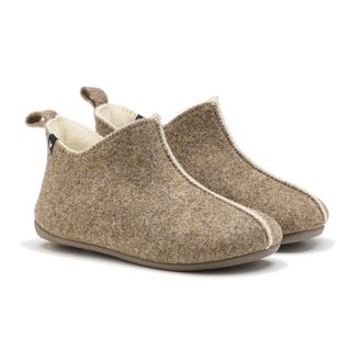 Walk In Pitas | RIKA | Filzpantoffeln f&uuml;r Damen | Hausschuh | Slipper | Bequeme Schlappen | Mules Geschlossene rutschfeste | Winter Clogs Gef&uuml;ttert | Walkinpitas-Sc