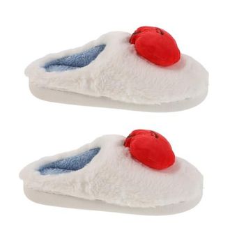Holibanna Pantoufles Intérieur Peluche Douce et Chaude Chaussons Hiver Confortables et Moelleux pour Couples Motifs Ludiques Cartoon Antidérapants et Isolants p