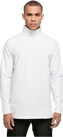 Build Your Brand Col Tortue T-Shirt, Blanc, XS Homme