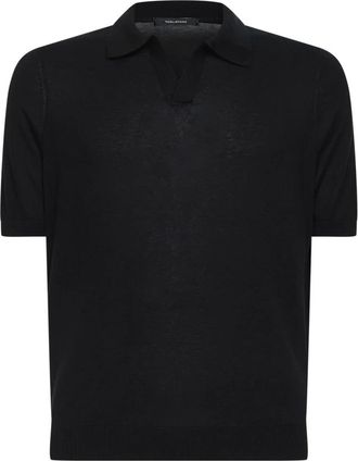 Tagliatore Homme, Pulls, Noir, Taille: M Keith Knit Polo