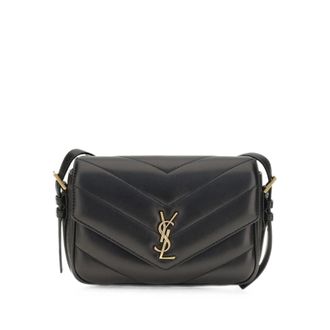Saint Laurent Loulou Cassandre Toy Lambskin Shoulder Bag