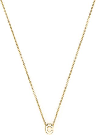 Luxenter Halskette mit Alphabet-Finish 18 Karat - Buchstabe C, Mediano, Metall, ohne Edelstein, Mediano, Metall, Kein Edelstein