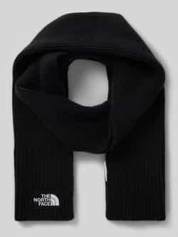 The North Face Schal in Strick-Optik mit Logo-Patch