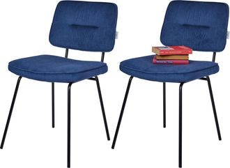 Tom Tailor Tube Chair Esszimmerstühle 2er Set (Denim Blue)