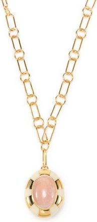 Aur&eacute;lie Bidermann Collier Mirasol &agrave; large cha&icirc;ne en laiton et plaqu&eacute; or