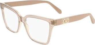 Ferragamo SF3060 260 Lunettes pour femme Transparent Nude 54/16/150